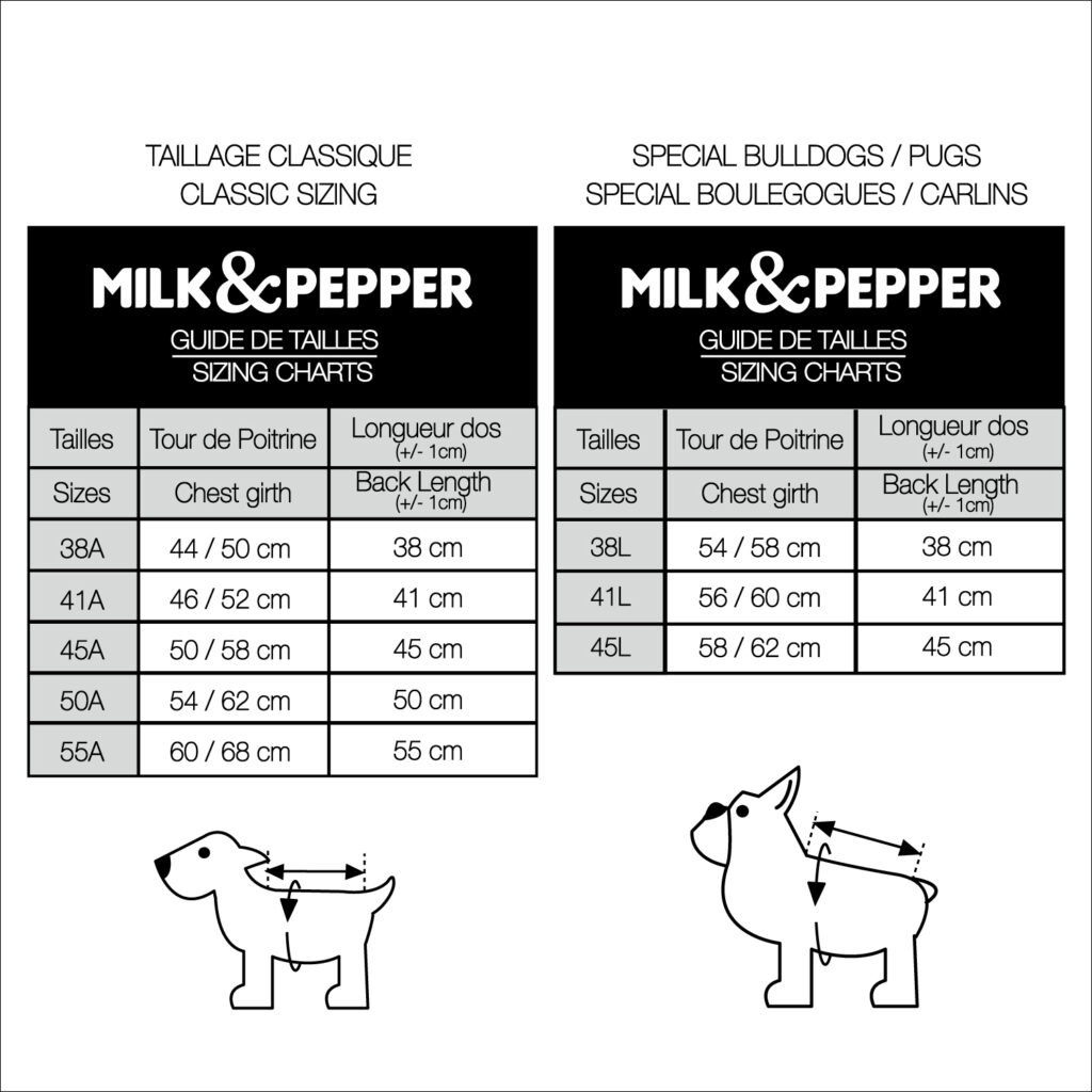 Milk&Pepper - Doudoune Aloïs rose (pour chiens moyens, bouledogues ...